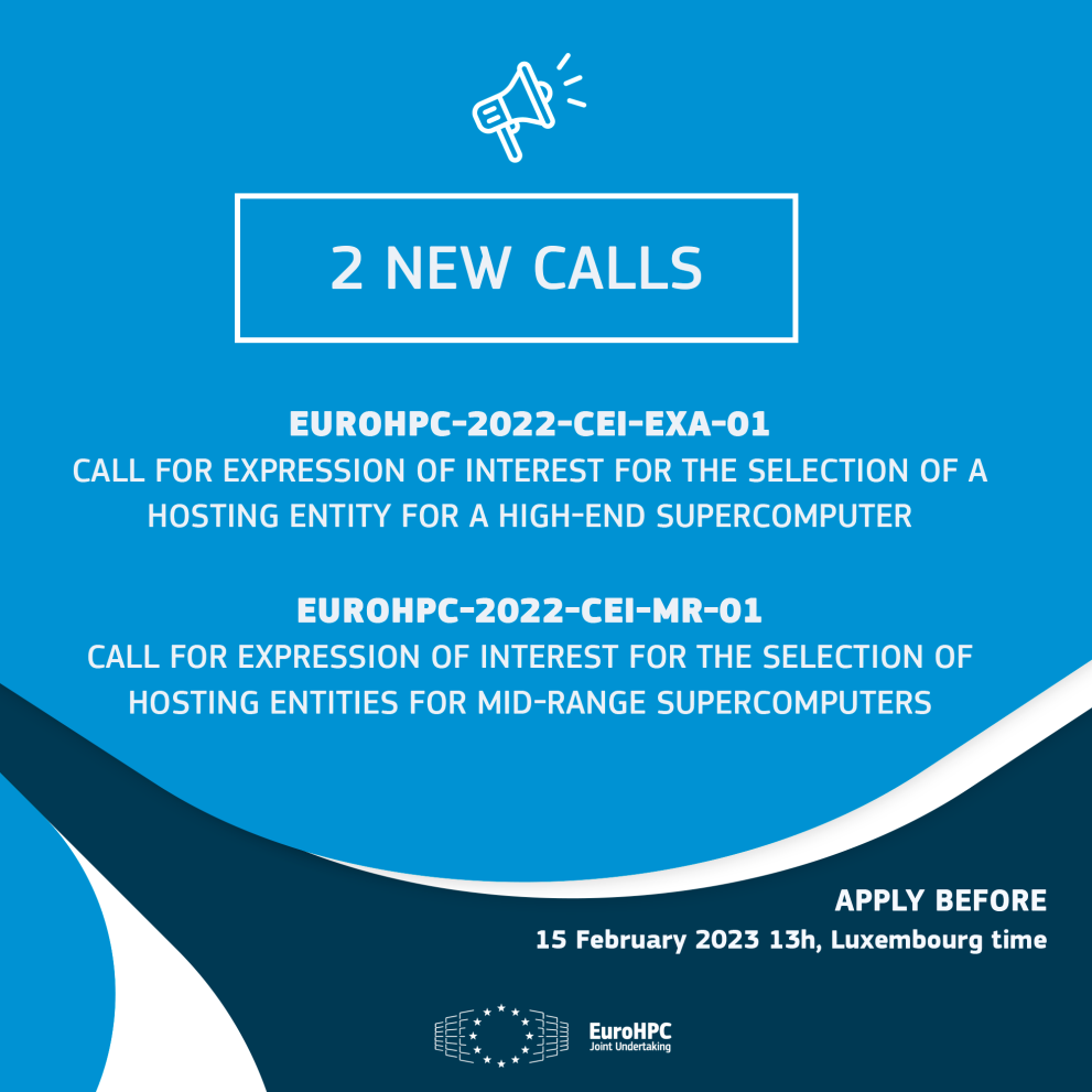 Call to host new EuroHPC supercomputers - EuroHPC JU Call to host new EuroHPC supercomputers - EuroHPC JU